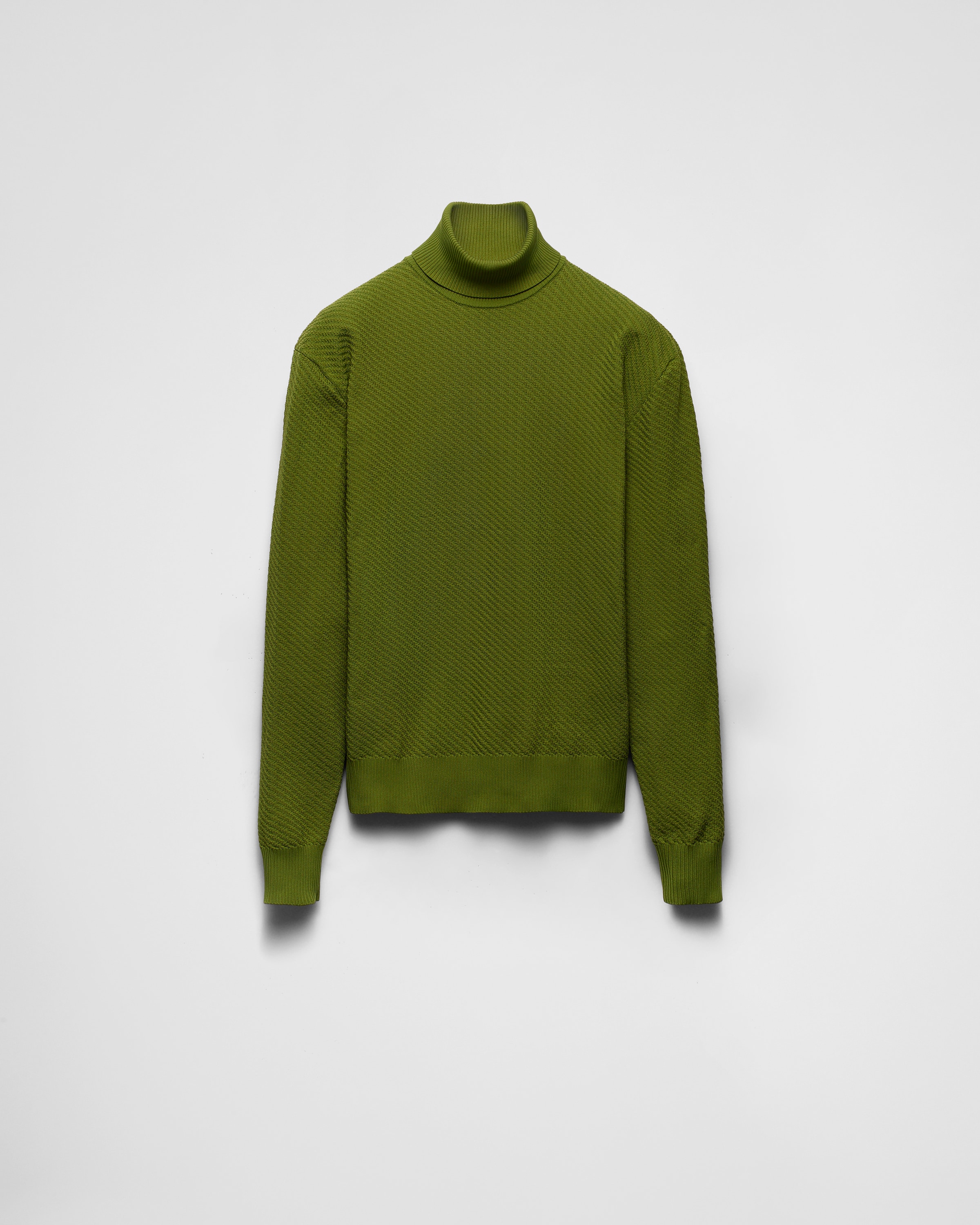 トップス FW1997 PRADA turtle neck knit sweat Prada Re-Nylon Turtleneck Sweater - Ivy Green | Editorialist